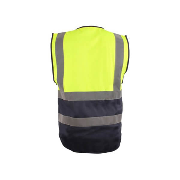 Safety Vest ( Two Color ) (Yellow in Blue) – شركة هارد وركر